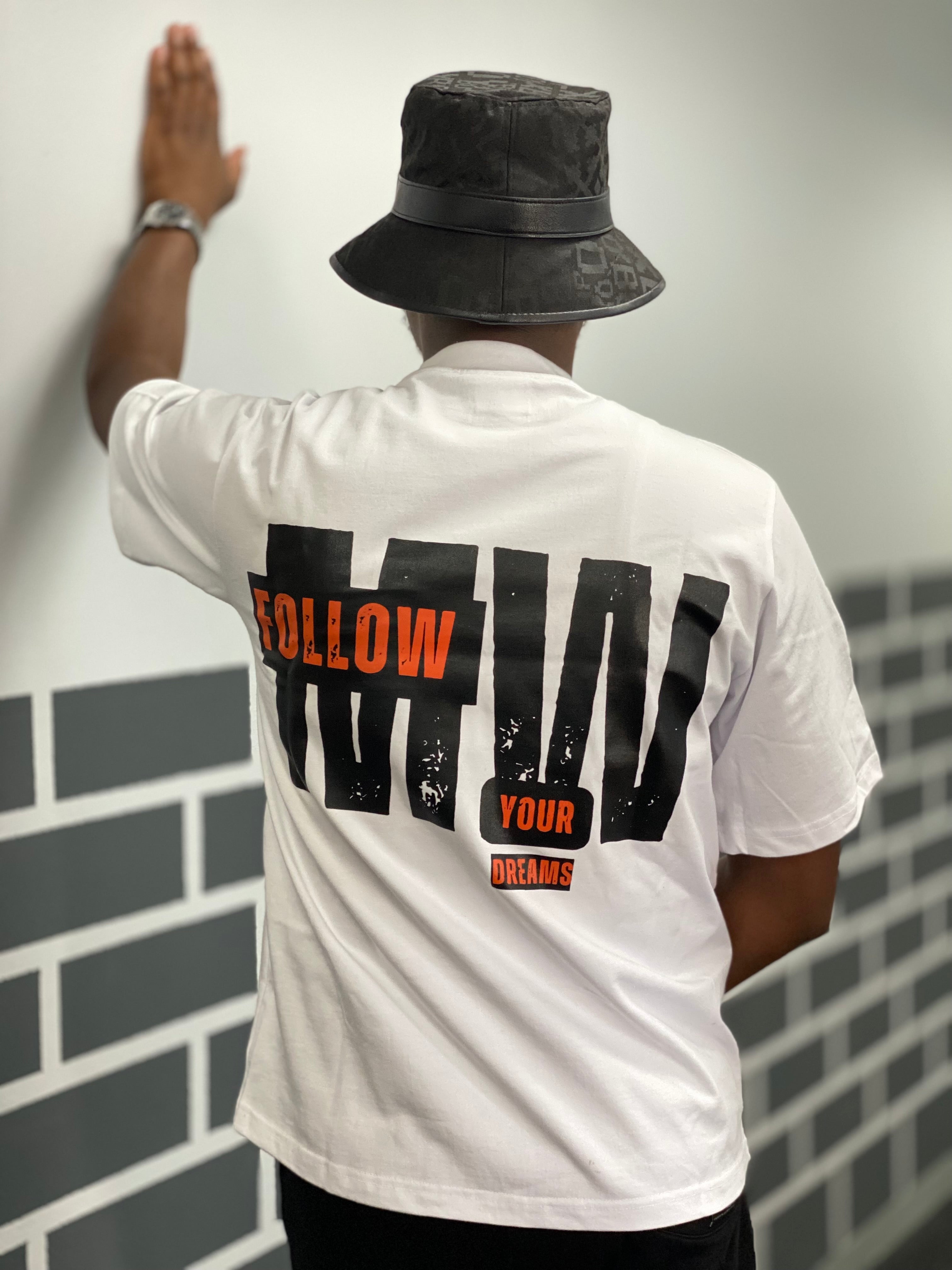 White MW Logo 240gsm T-shirt – Mitchwear SA